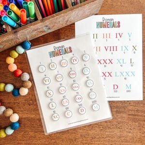 Roman Numeral Printable Activities, Bingo Game, Counting Cards ...
