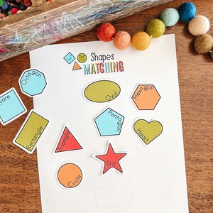 Numbers & Shapes Busy Binder, Printable Preschool Curriculum, Busy Book ...
