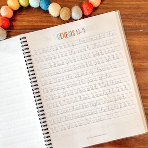 Cursive Bible Verse Printable Tracing Workbook, ESV Scripture ...