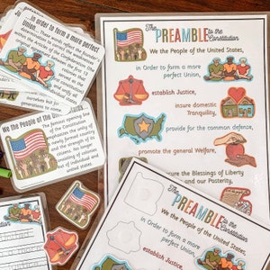 Preamble to the Constitution Printable Activity Pack, United States ...