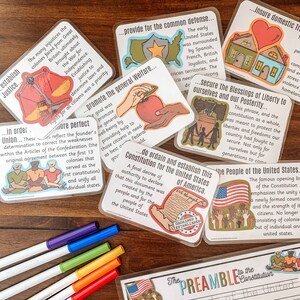 Preamble to the Constitution Printable Activity Pack, United States ...