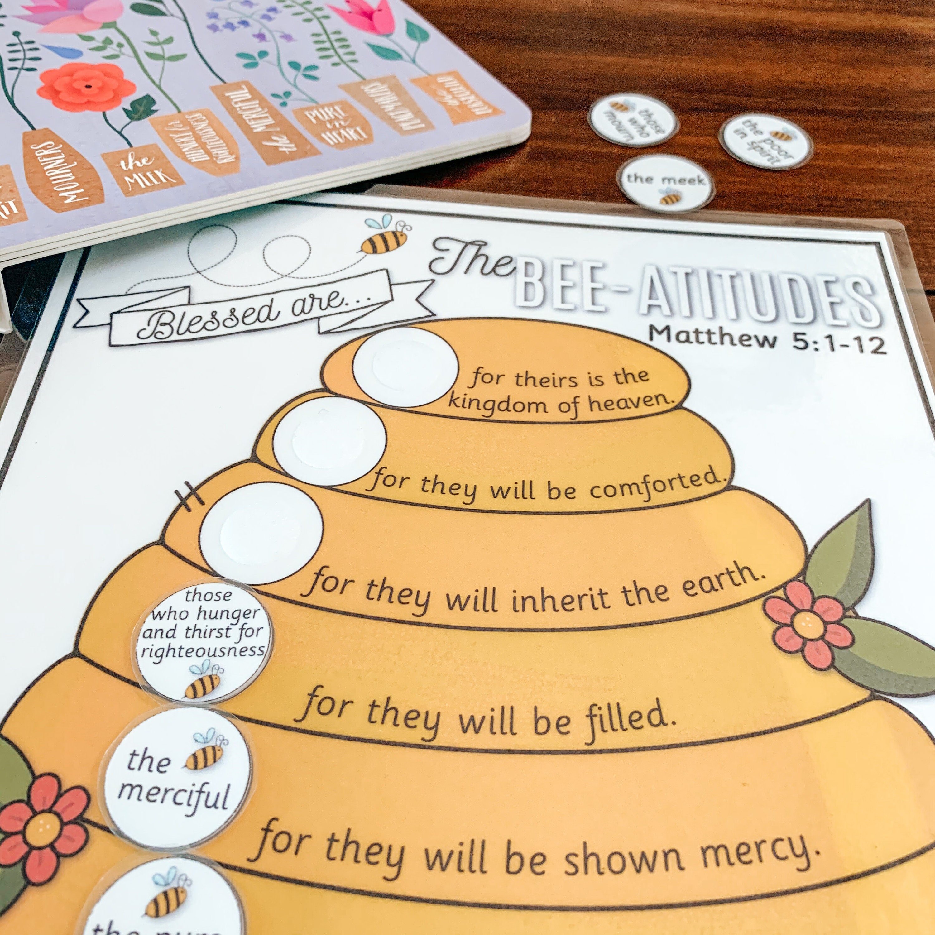 Beatitudes Kids Activity, Printable Bible Verse Game, Bible Study for ...