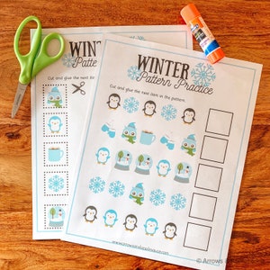 Preschool Math Printable Winter Activity Pack, Homeschool Printables ...