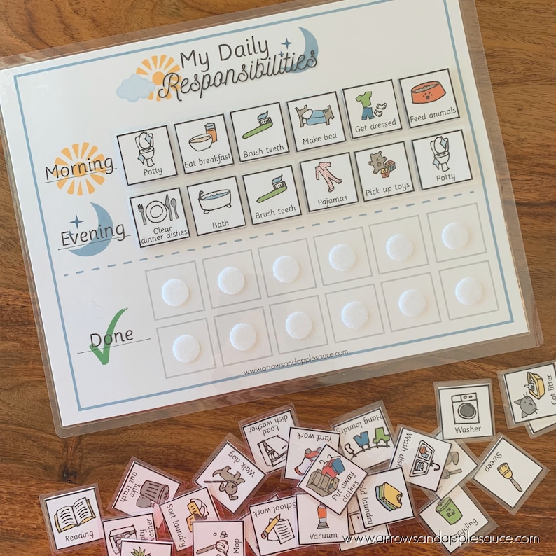 Daily Responsibilities Chore Chart Icons EXPANSION PACK - Etsy Canada