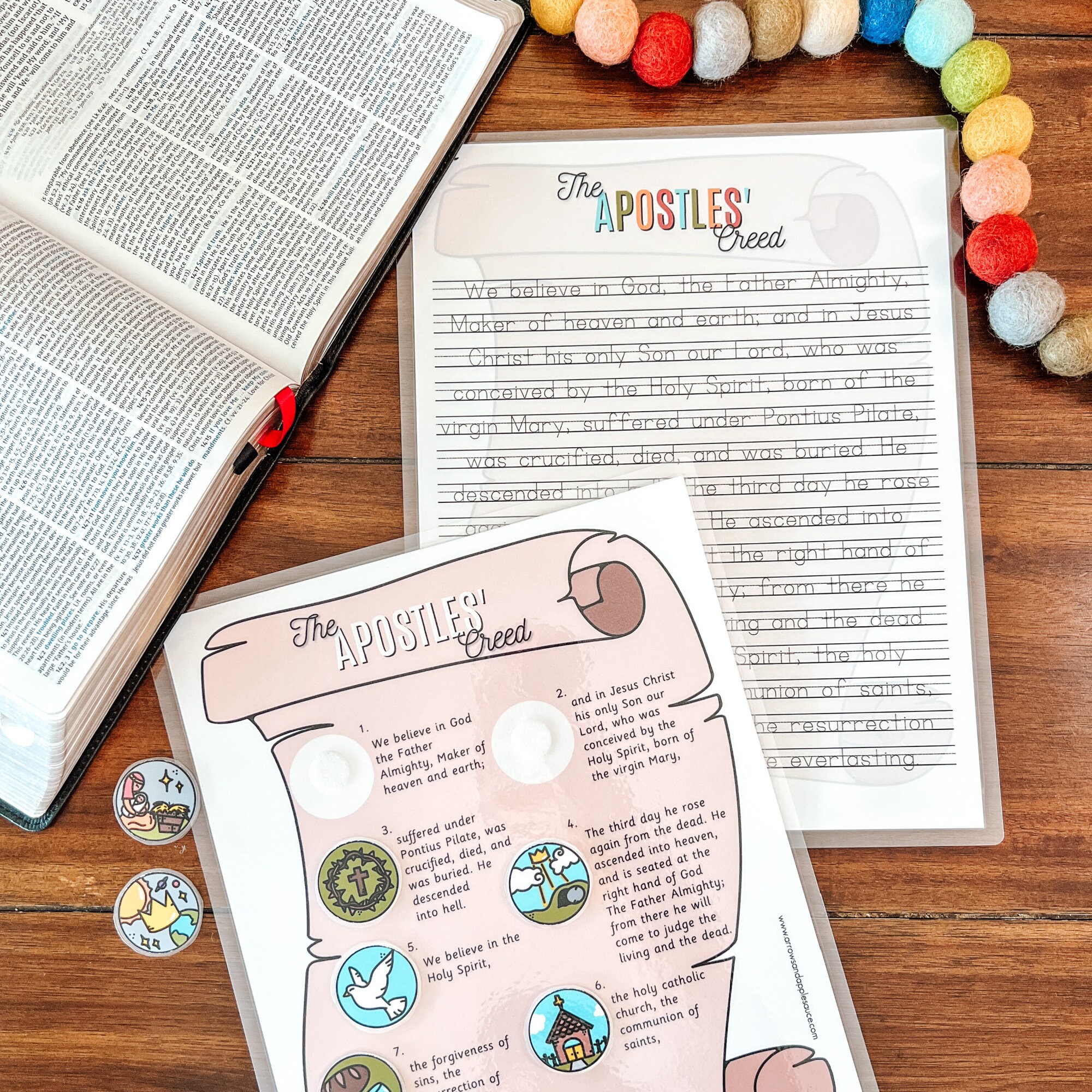 Bible Busy Binder VOL.2, Printable Kids Bible Activities, Psalm 23, I ...