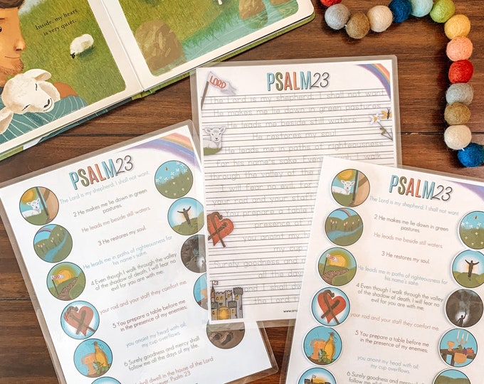 PRINTABLE Psalm 23 Story Alive Bible Activity Pack Kids Bible Study ...