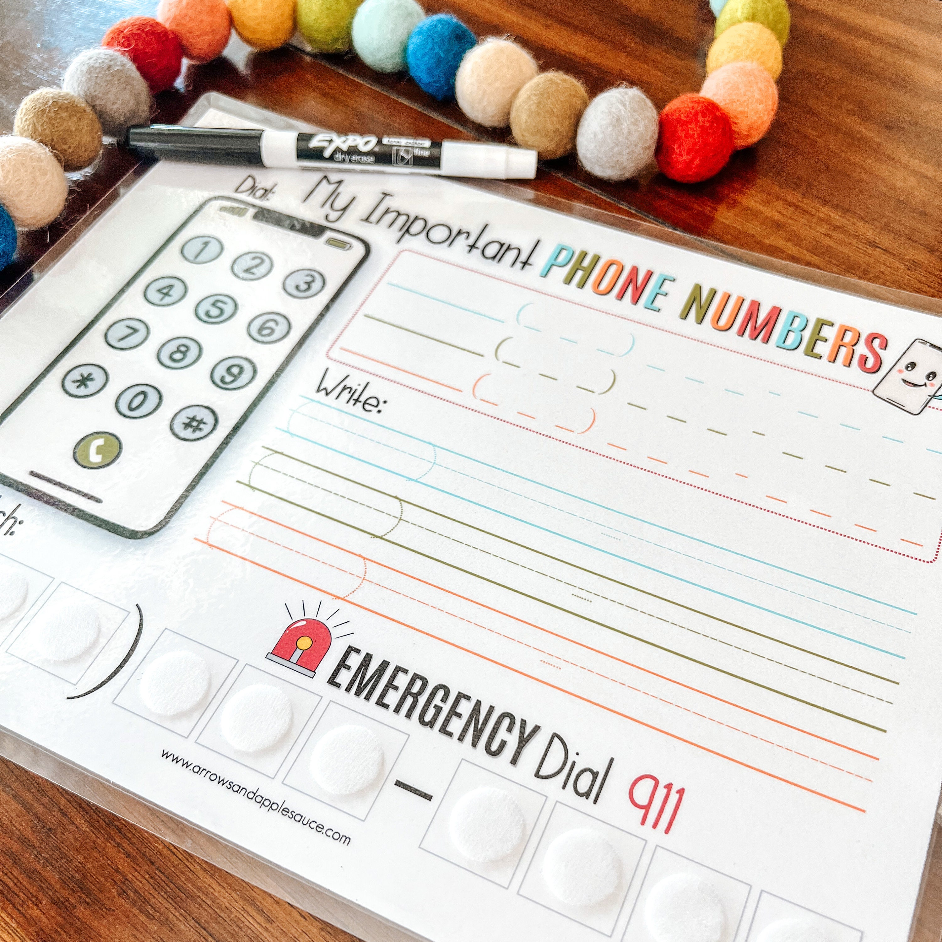 Phone Number Kids Activity, Phone Number Practice, About Me Learning ...