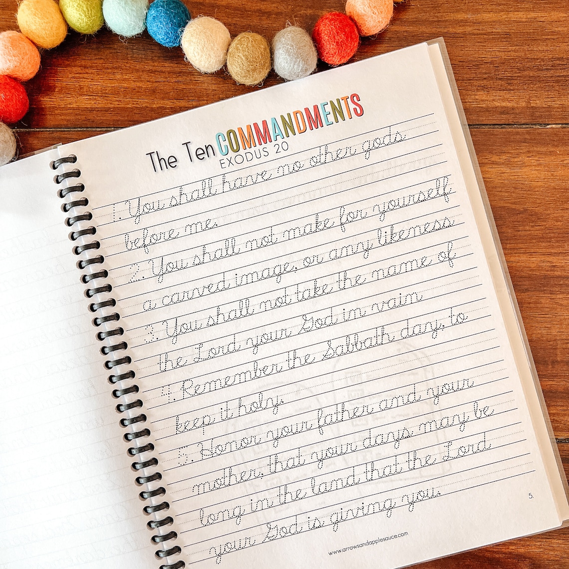 Cursive Bible Verse Printable Tracing Workbook, ESV Scripture ...