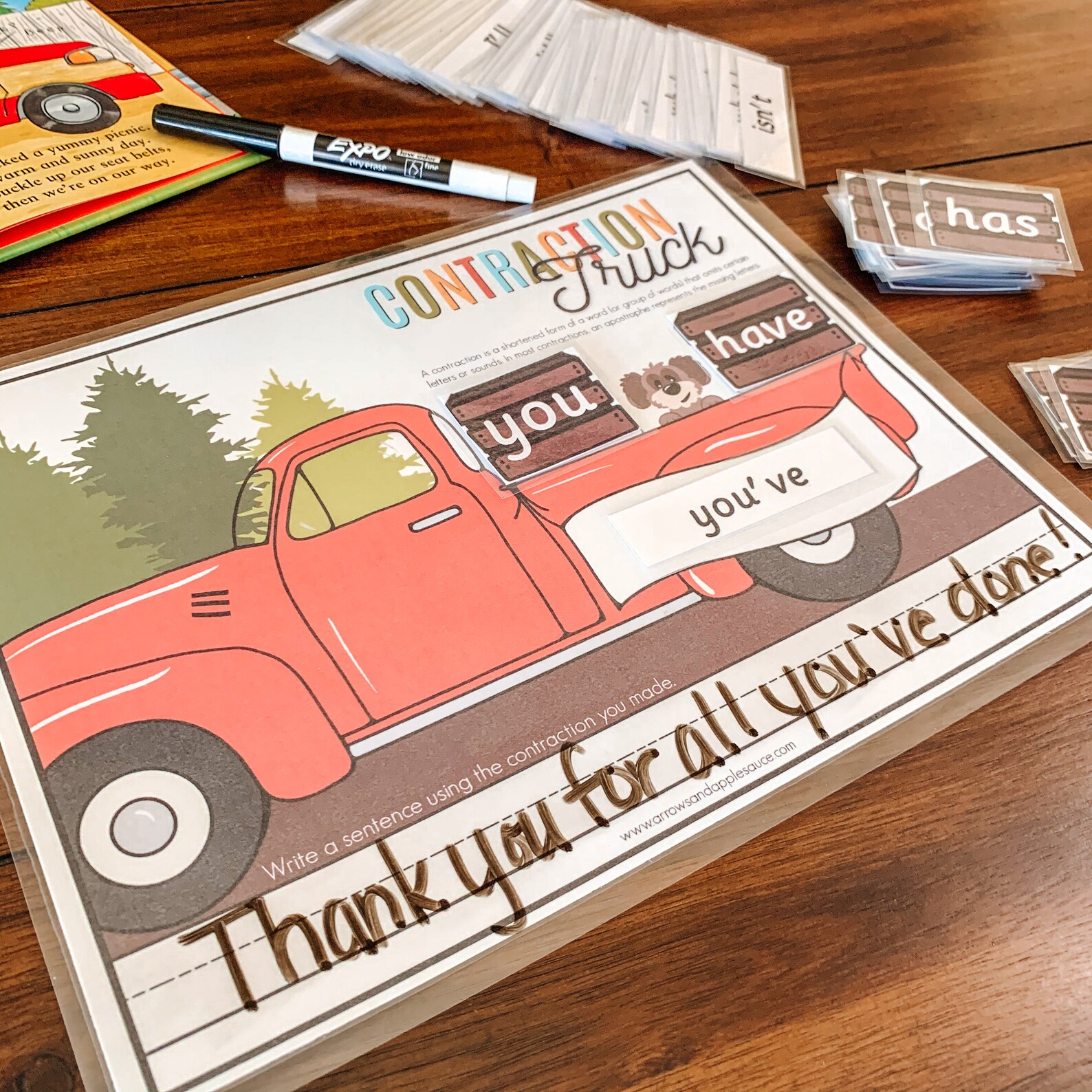 Contraction Activity, Printable Reading Game, Spelling Practice ...