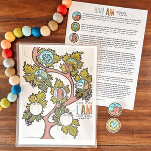 Jesus' I Am Statements Printable Bible Study, Sunday School Lesson ...