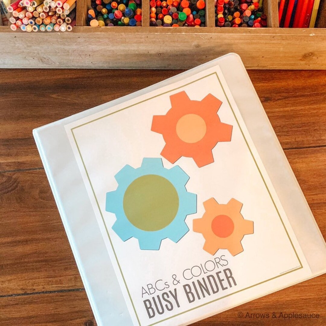 Alphabet Colors Busy Binder, Busy Book, Printable Preschool Curriculum ...