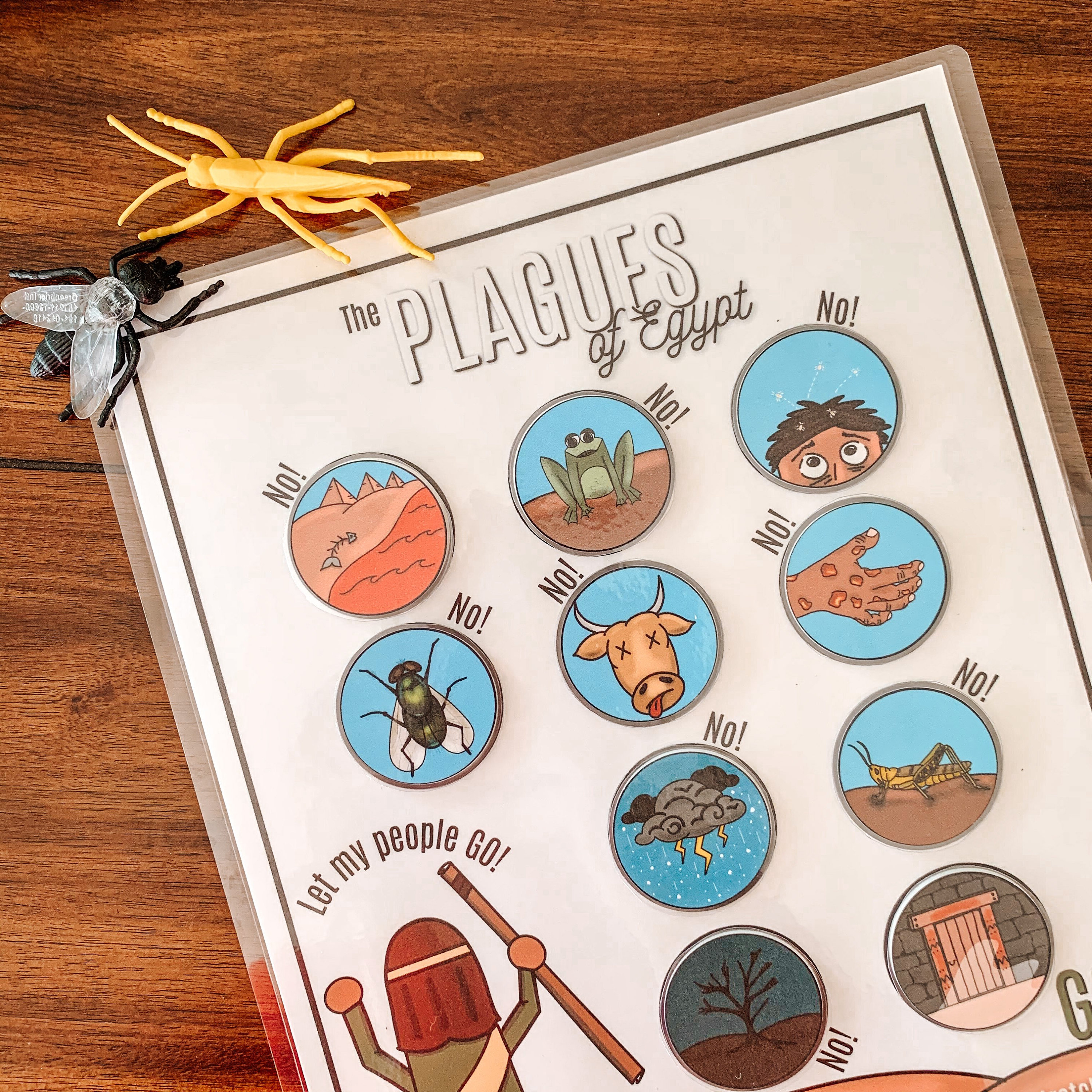 Plagues of Egypt, Printable Bible Activity, Kids Passover Lesson, Ten ...