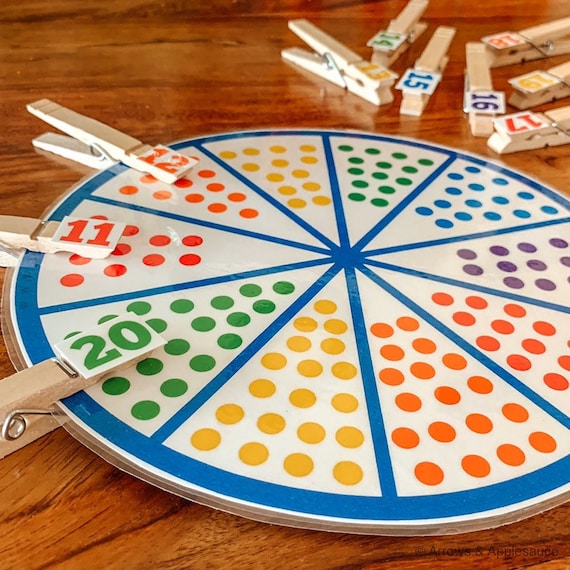 Number 11-20 Matching Game Educational Printable Math Wheel - Etsy