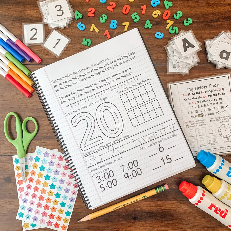 Kindergarten Journal Printable Daily Kindergarten Activity | Etsy