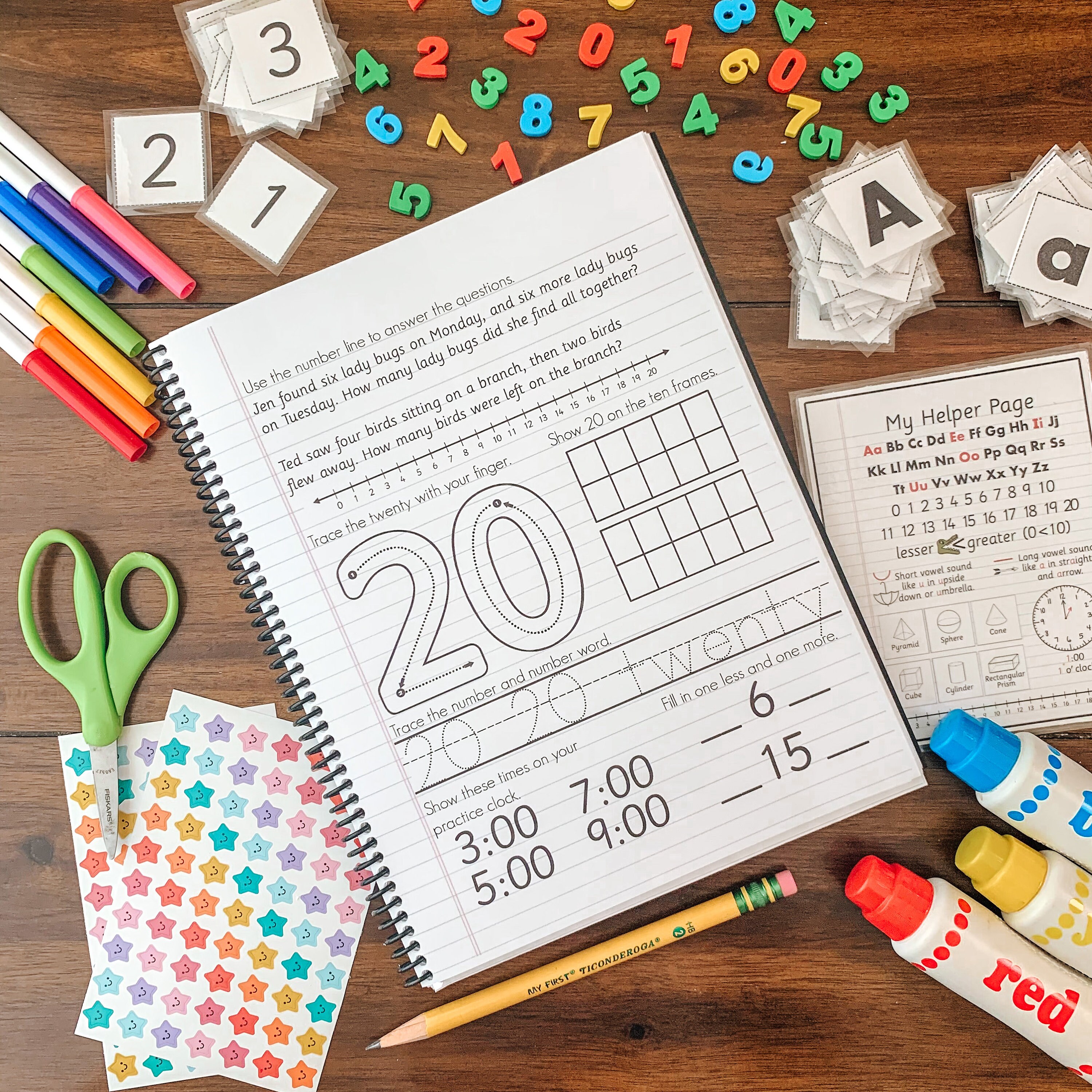 Kindergarten Journal, Printable Daily Kindergarten Activity, Learning ...