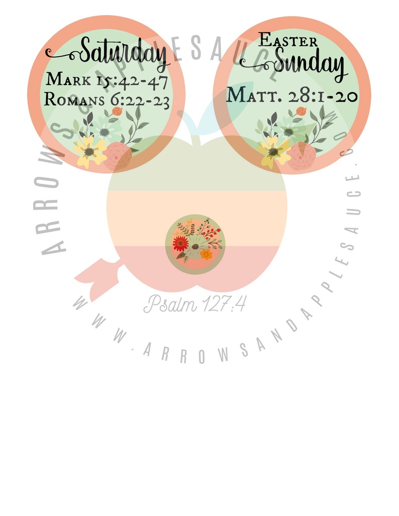 Easter Holy Week Countdown Printable Banner & Bible Verses - Etsy