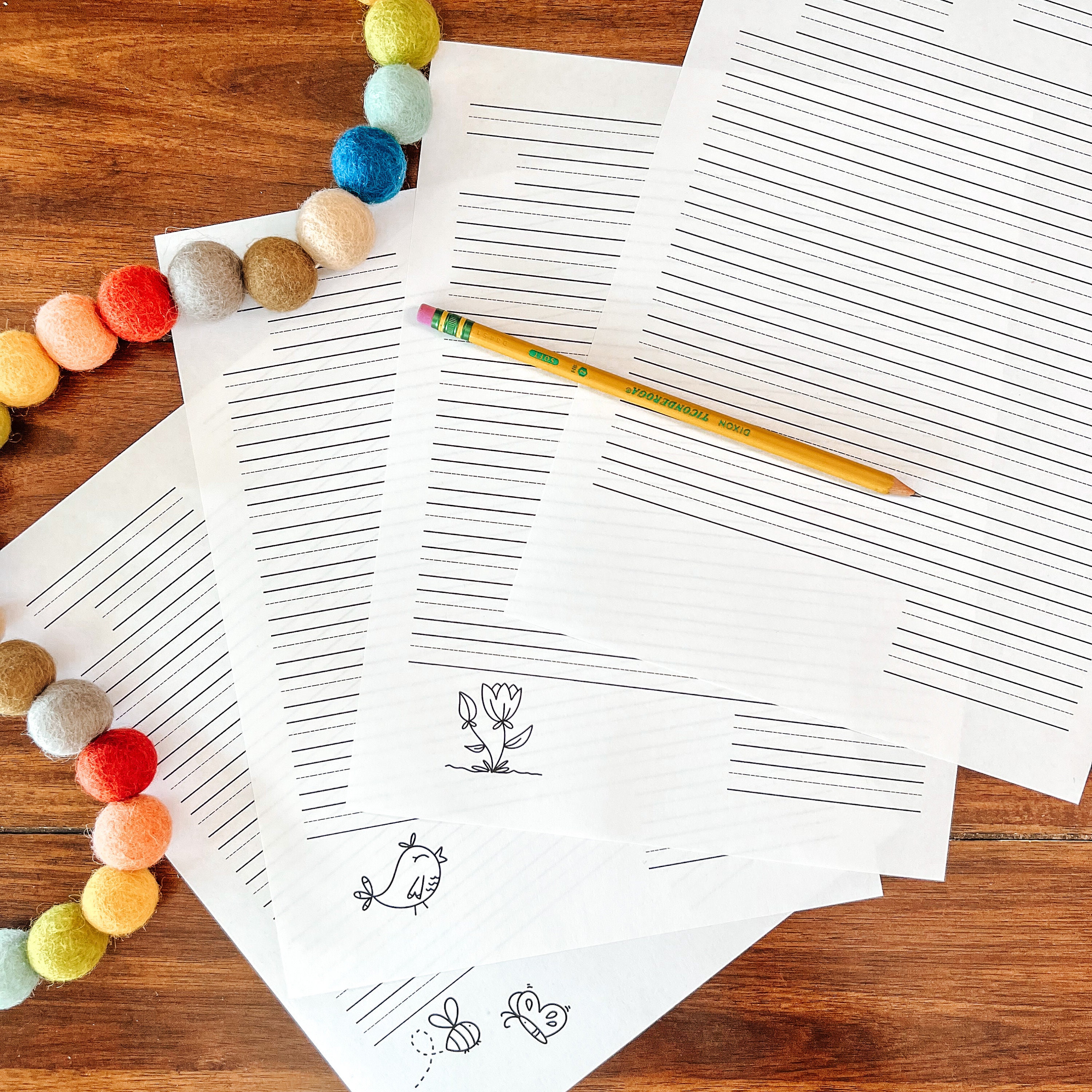 Letter Writing Activity Set, Printable Letter Anatomy Writing Guide ...