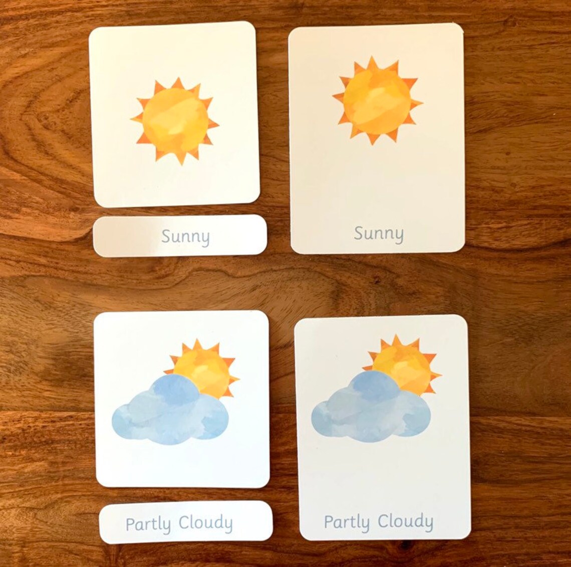 Montessori Weather Activity Set Printable Homeschool Weather | Etsy
