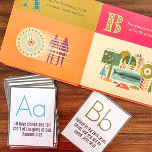 Alphabet Bible Verse Cards, Printable ABC Bible Flashcards, Kid's Daily ...