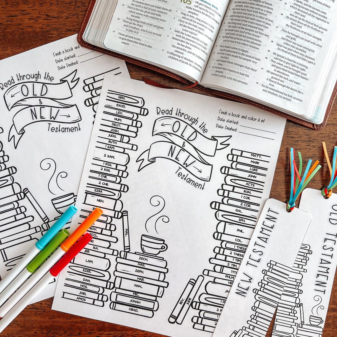 Bible Reading Trackers, Printable Journaling Page, Bible Bookmarks ...