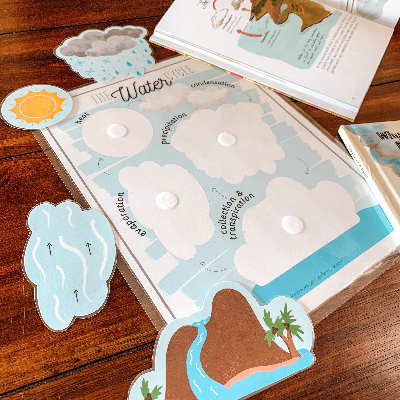 Water Cycle Kids Activity, Printable Nature Study, Kindergarten Science ...