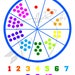 Number 1-10 Matching Game, Educational Printable Math Wheel, Preschool ...