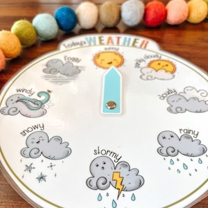 Weather Wheel, Circle Time, Weather Station, Preschool Kindergarten ...