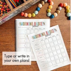 Lesson Planner, EDITABLE Calendar, Homeschool Schedule, Daily Weekly ...
