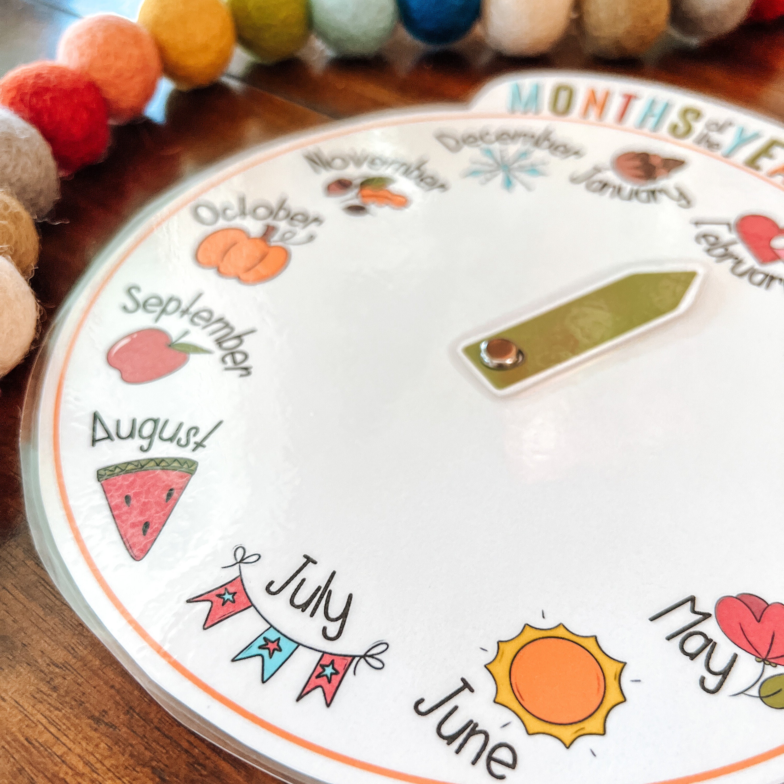 Months of the Year Printable Classroom Calendar Circle Time - Etsy Canada