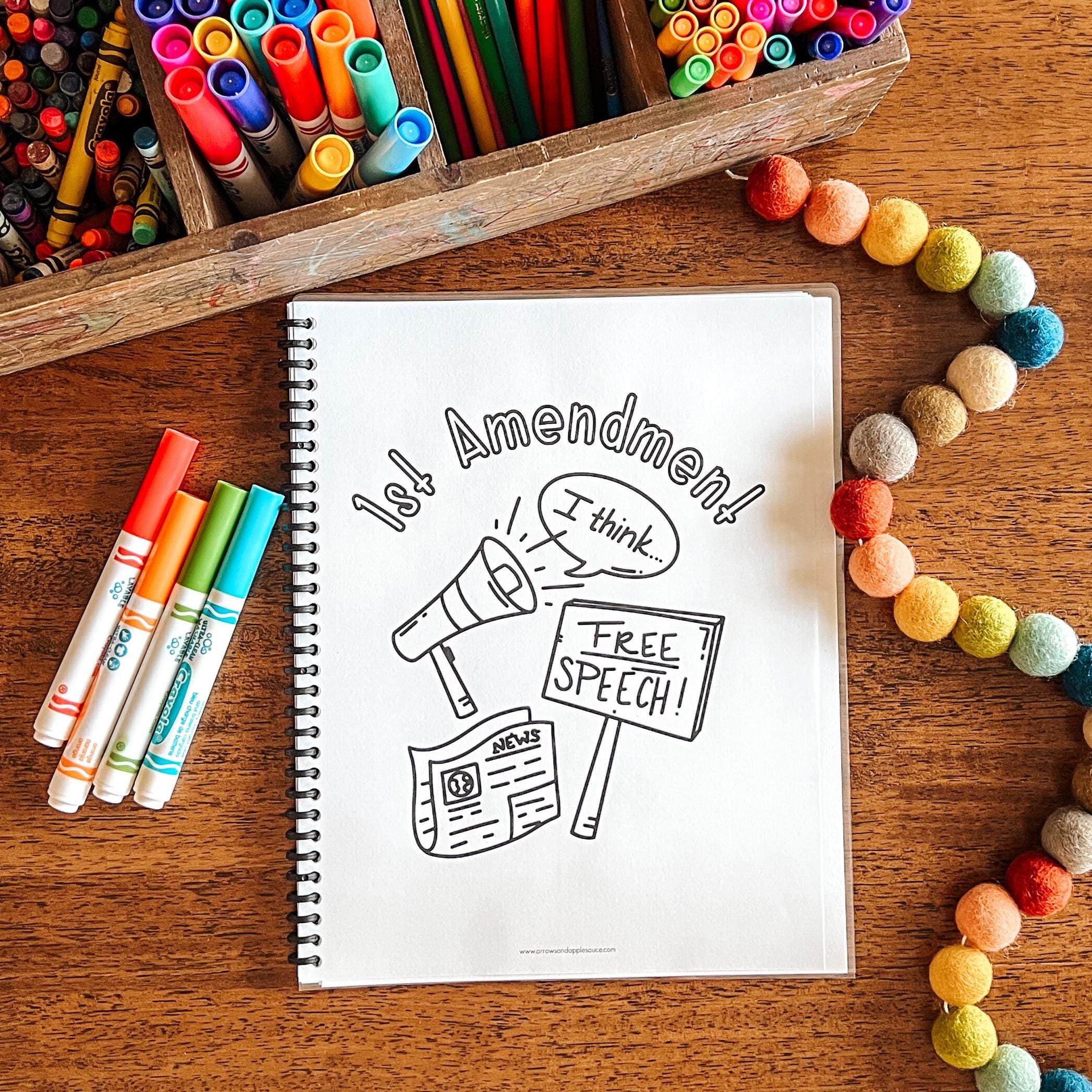 Bill of Rights Printable Activity Set, Christian Homeschool Civics ...
