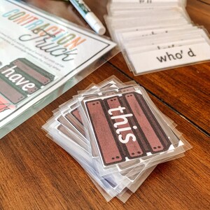 Contraction Activity, Printable Reading Game, Spelling Practice ...