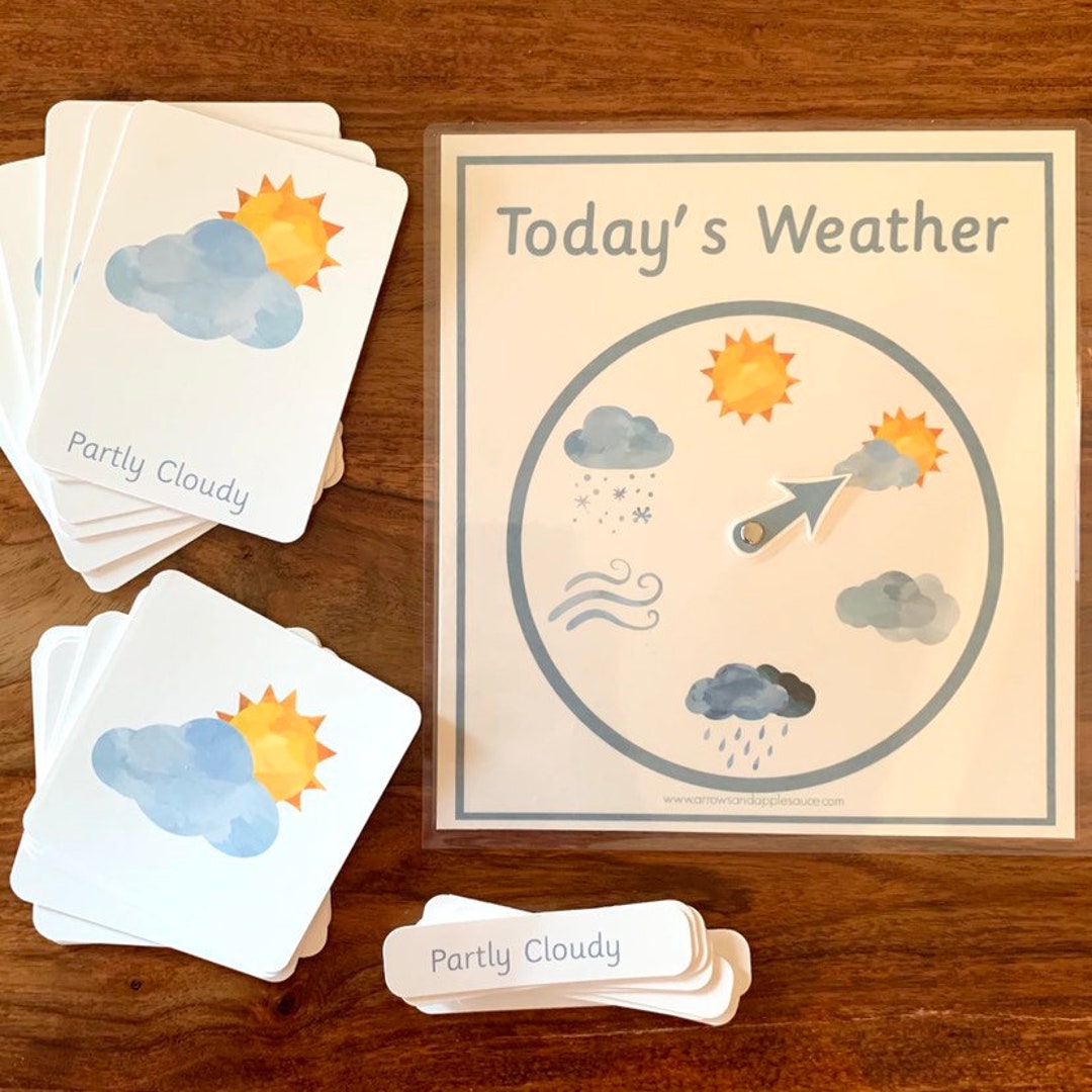 Montessori Weather Activity Set Printable Homeschool Weather - Etsy ...