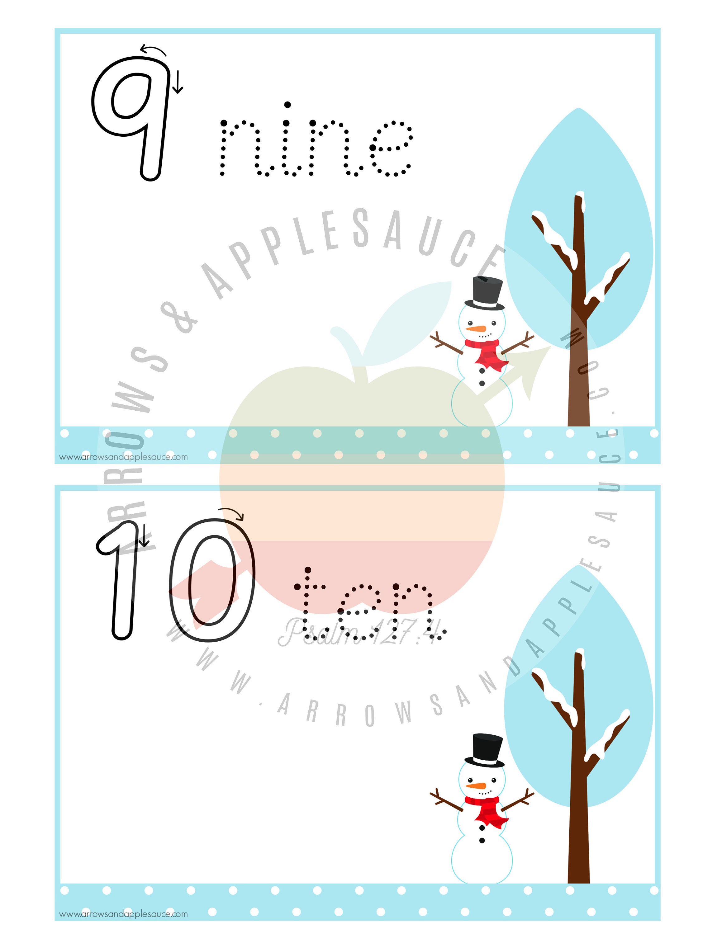 Preschool Math Printable Winter Activity Pack, Homeschool Printables ...
