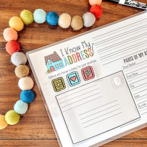 Address Kids Activity, Address Practice, Homeschool Printable ...