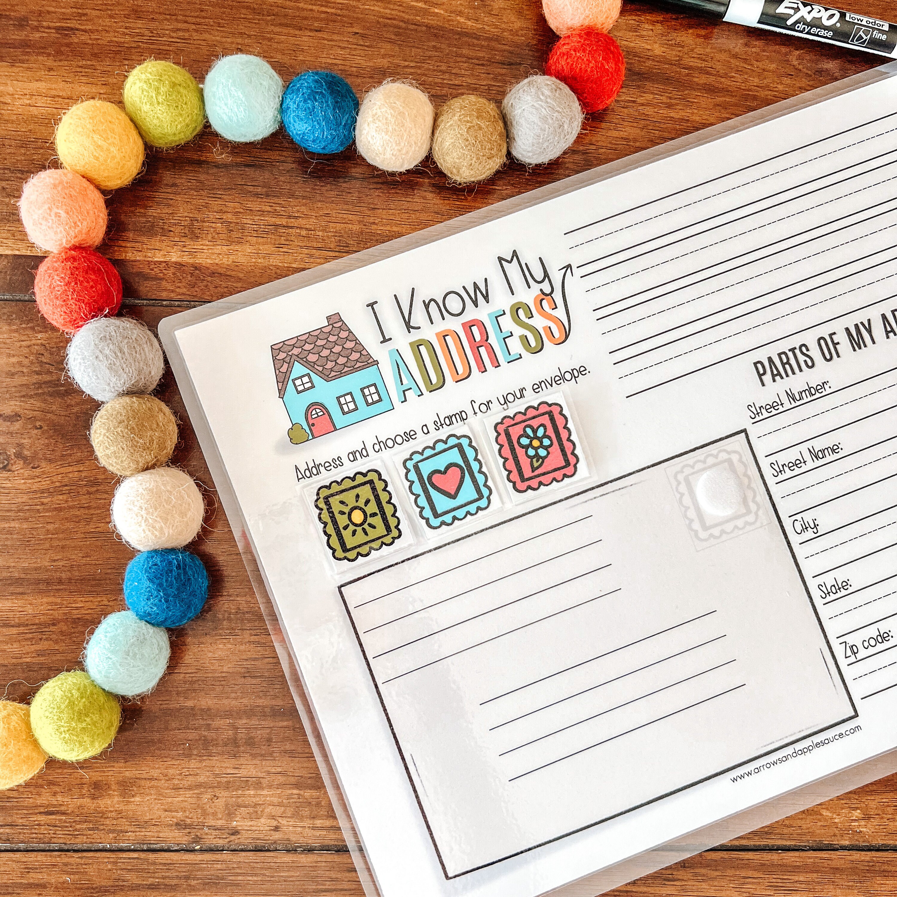 Address Kids Activity, Address Practice, Homeschool Printable ...