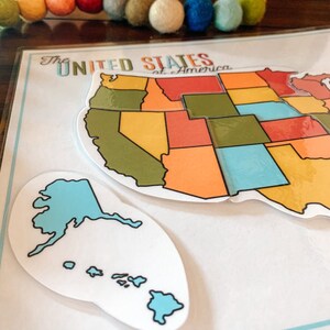 United States Map Puzzle, Printable U.S. Map Activity, Kids Geography ...