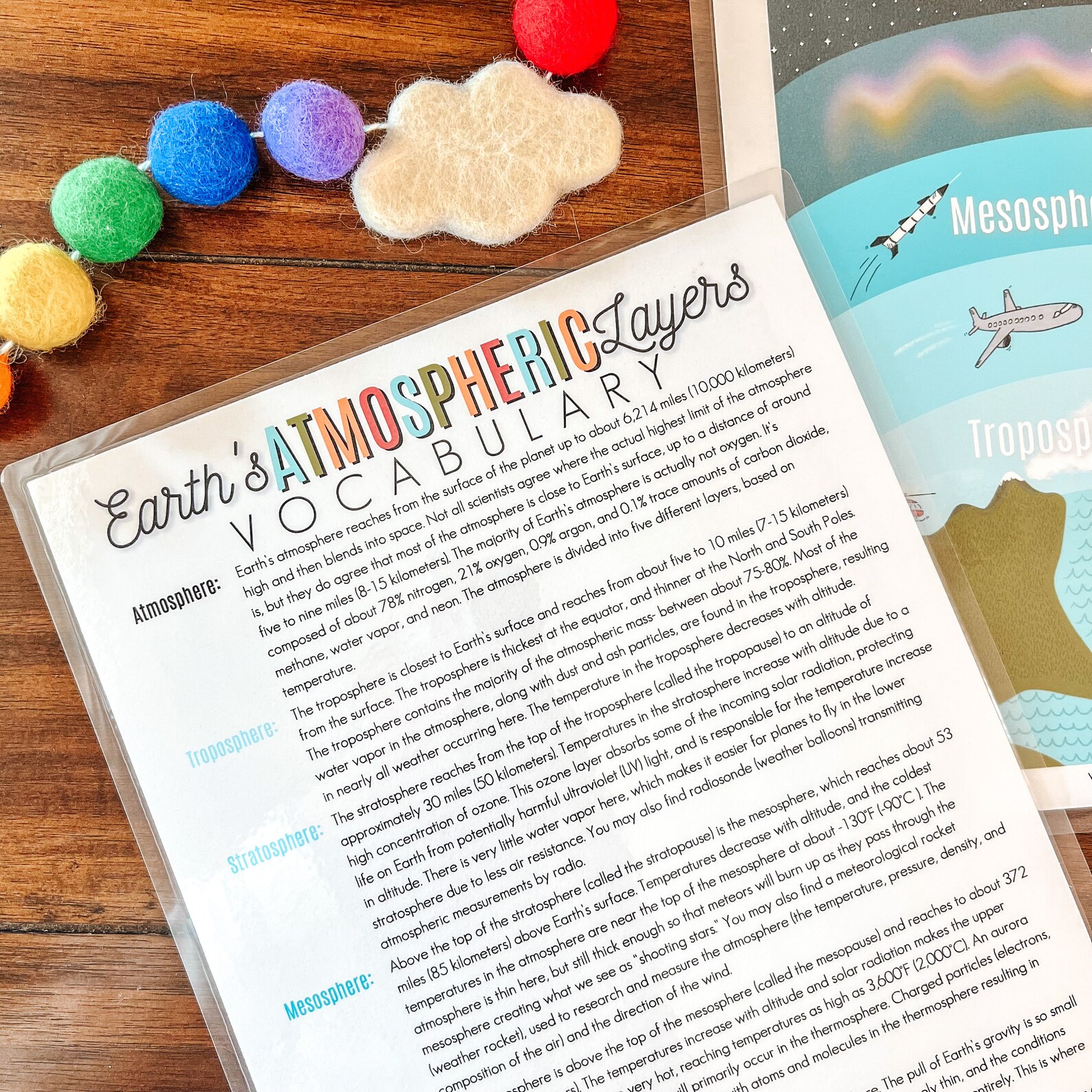 Earth's Atmosphere Activity, Printable Earth Science Lesson ...