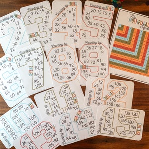 Skip Counting Cards, Printable Multiplication Resources, Homeschool ...