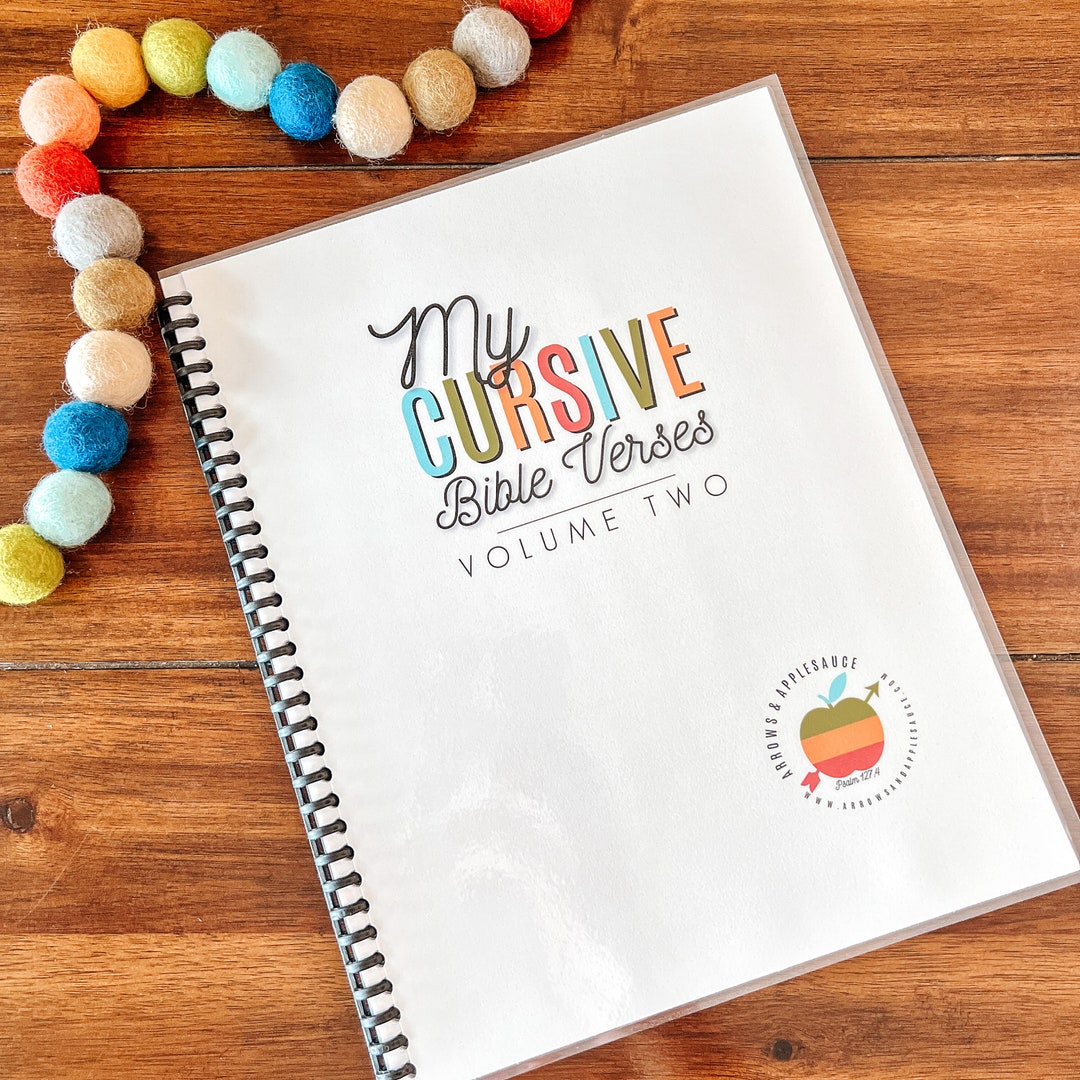 Cursive Bible Verse Printable Tracing Workbook, ESV Scripture ...