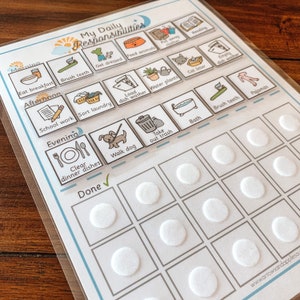 Daily Responsibilities *CHART ONLY*, No Chore Icons Included, Kids ...