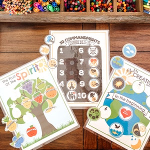 Bible Busy Binder Vol.1 Printable Starter Kit, Bible Activities, Sunday ...