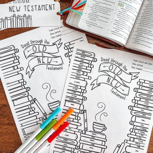 Bible Reading Trackers, Printable Journaling Page, Bible Bookmarks ...