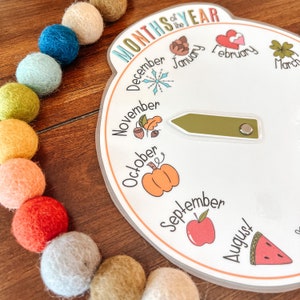 Months of the Year Printable Classroom Calendar, Circle Time Activity ...