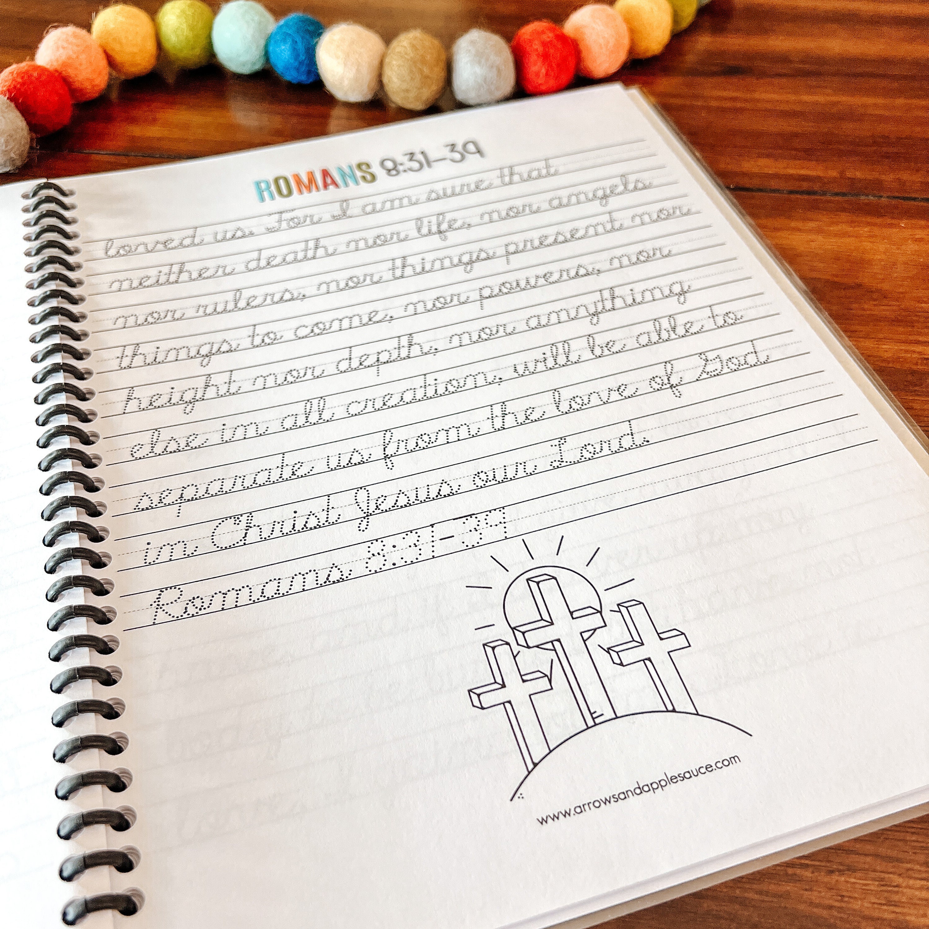 Cursive Bible Verse Printable Tracing Workbook, ESV Scripture ...