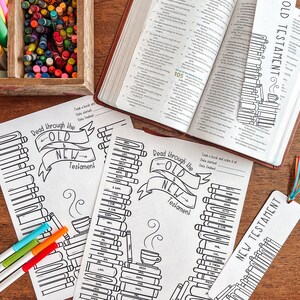 Bible Reading Trackers, Printable Journaling Page, Bible Bookmarks ...