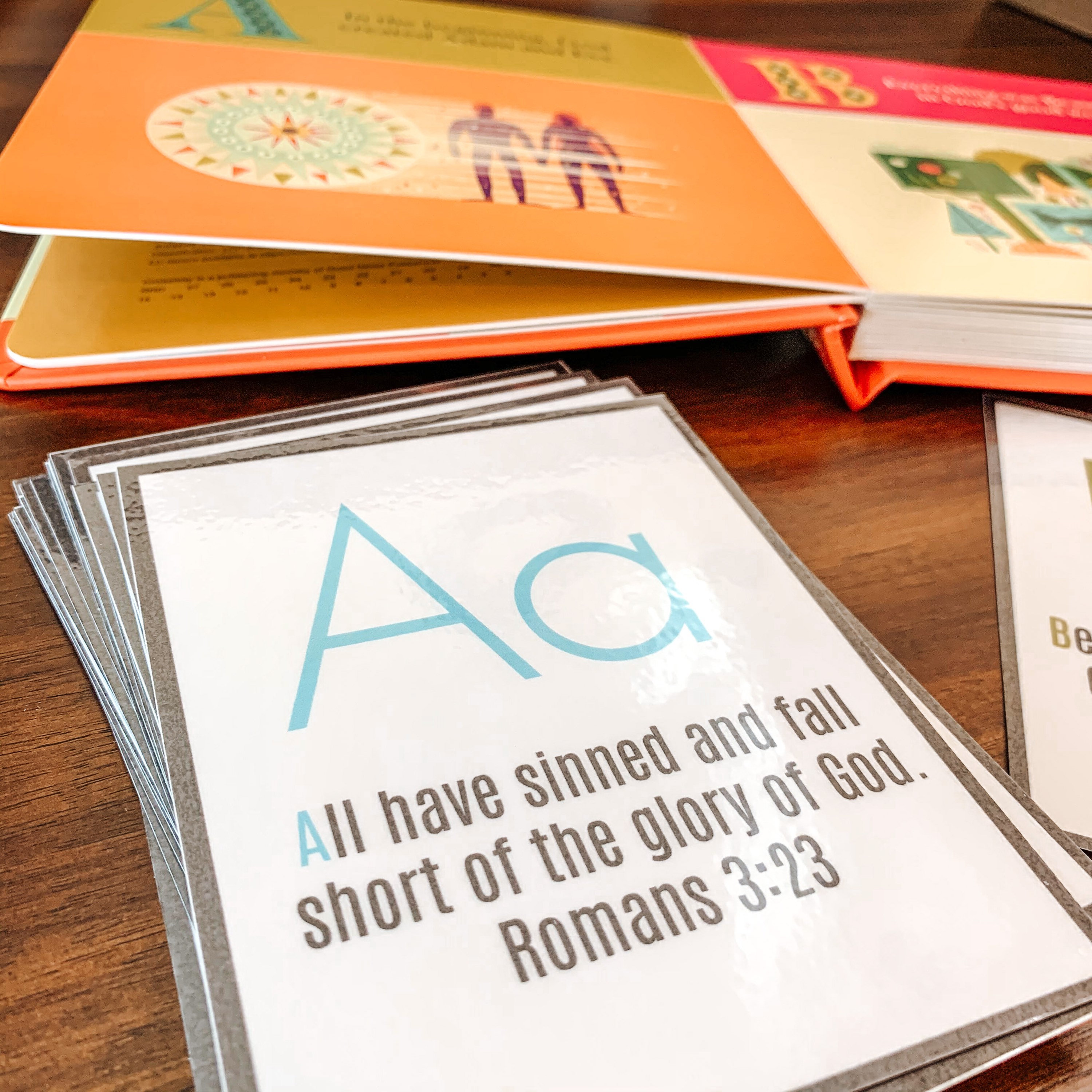 Alphabet Bible Verse Cards Printable ABC Bible Flashcards | Etsy