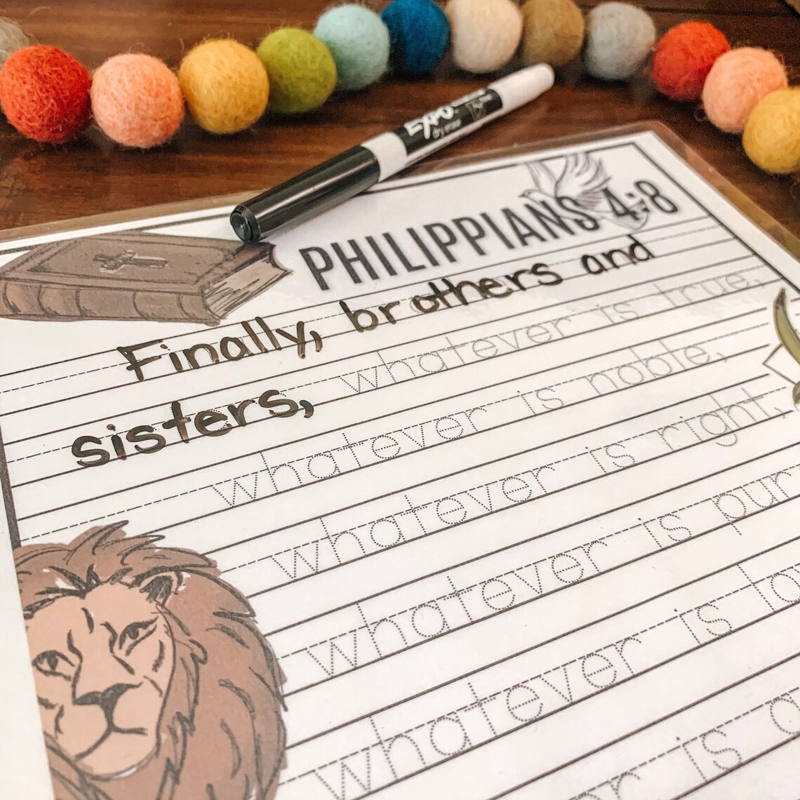 Bible Verse Activity, Philippians 4:8, Printable Kids Bible Study ...