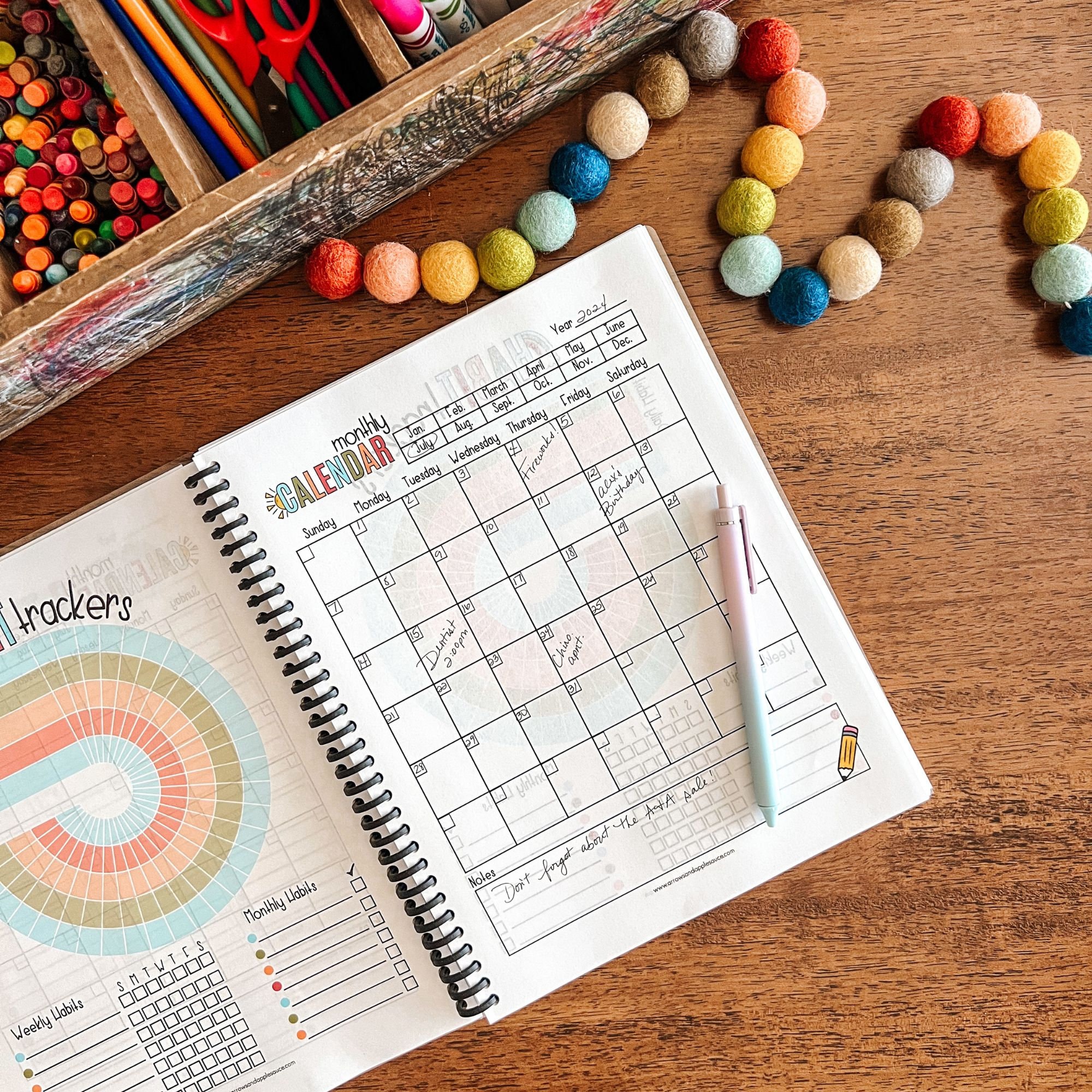 Lesson Planner, EDITABLE Calendar, Homeschool Schedule, Daily Weekly ...