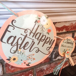 Easter Holy Week Countdown, Printable Banner & Bible Verses, Christian ...