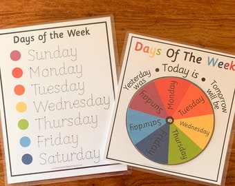 Perpetual Calendar Circle Time Printable Classroom Calendar | Etsy